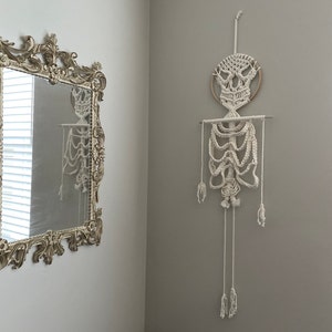 Macrame Skull Wall Hanging Skull Wall Art Skull Decor - Etsy