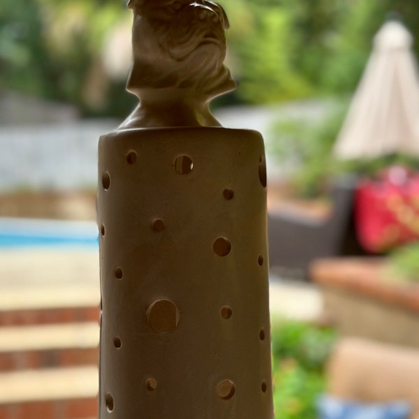 White Ceramic Hanging Wind Chime Bells by Poor House Pottery***double ...