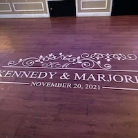 Wedding Floor Sticker for Dance Floors Vinyl Floor Sticker - Wedding ...