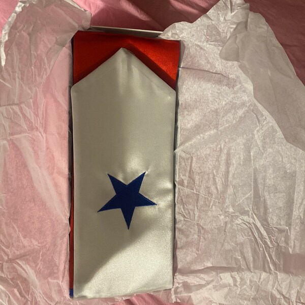 Panama Flag Graduation Sash/stole International Study Abroad Adult ...
