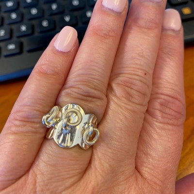 Vtg Native American Navajo Joe Delgarito Feather Sterling - Etsy