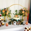 20 Gold Wedding Arch Centerpiece, Metal Hoop Wreath Tabletop Decor - Etsy