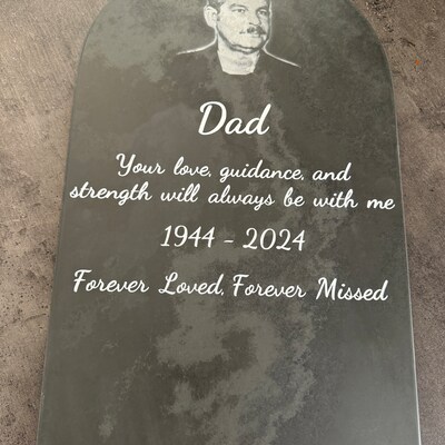 Memorial Headstone on Plinth Large With Motif - Etsy