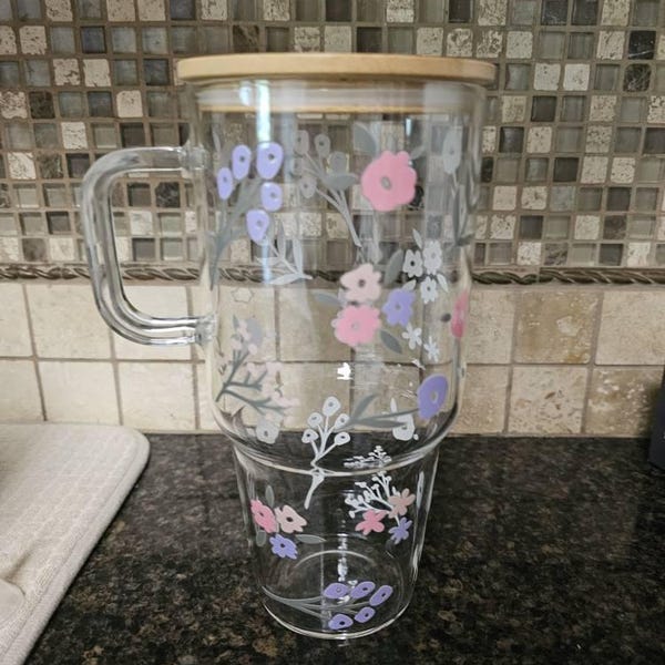 Fuchsia & Lilac Pearl Stanley Tumbler, Rhinestone Tumbler-30 Oz Stanley ...