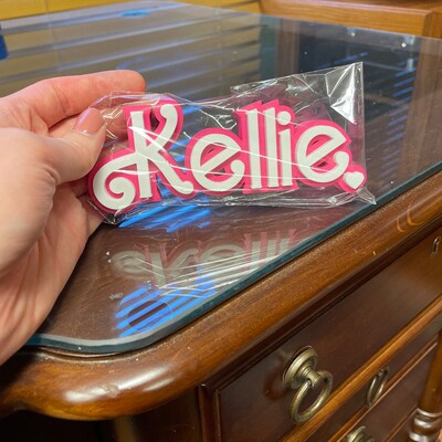 Custom Fashion Doll Style Name Sign Personalized Gift for Girl Kid Room ...