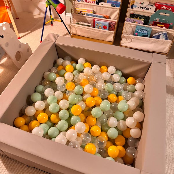 Beige Ball Pit, Soft Play Equipment, Baby Ball Pool, Activity Toy, Soft ...