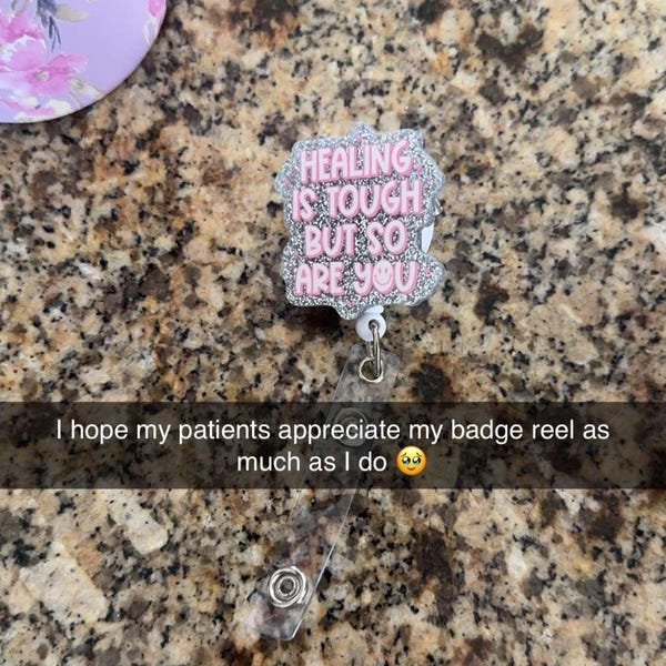 Healing Badge Reel, Id Holder, Encouraging Badge Reel, Badge Reel ...