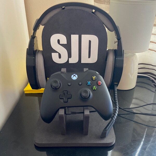 Personalised Gaming Stands Headset and Controller Holder Single or ...
