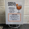 Aperol Spritz Cocktail Recipe Cross Stitch Pattern Digital Download ...