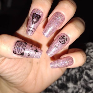 Pagan Ouija Board Witch Nail Decals Waterslide Type Mystical Magickal ...
