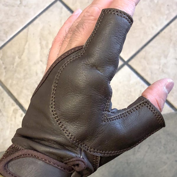 Archers 3 Finger Glove and Archery Bow Gloves 100% Leather , Right and ...