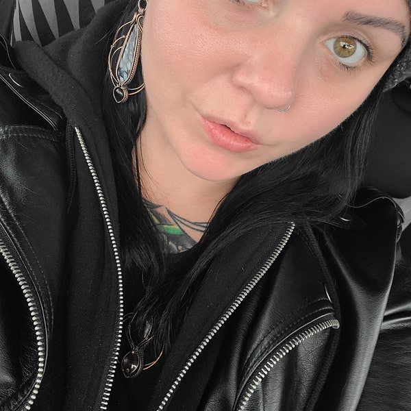 Amber Wire Wrapped Crescent Moon and Lotus Pendant - Etsy