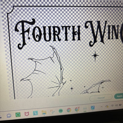Fourth Wing Book Cover PNG Digital File-instant Download - Etsy
