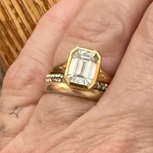 4 CT Moissanite Ring Oval Cut Wedding Ring, Colorless Halo Solitaire ...