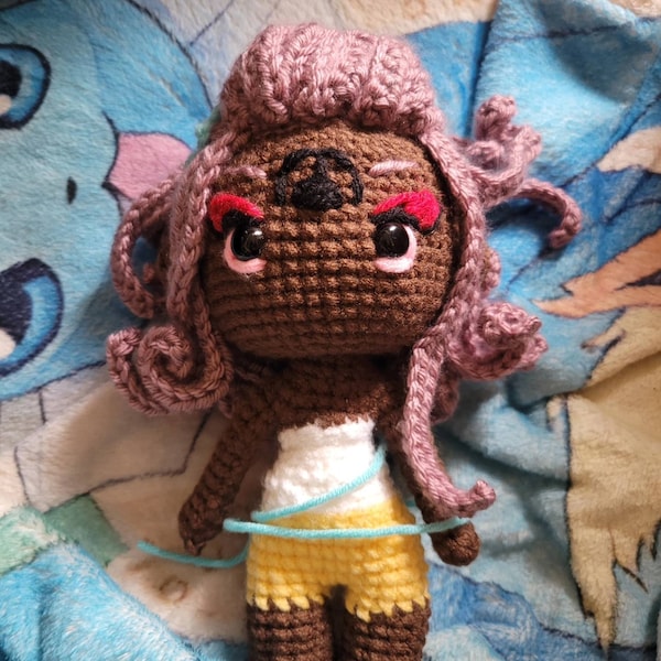 Crochet PDF Pattern: "raiden Shogun" Chibi Amigurumi (english, Spanish ...