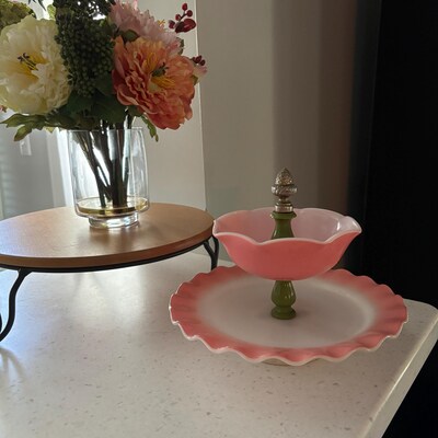 Puritan Slip Ware Oil and Vinegar Stoneware Bottles 1950's 2-7/8sq X 9 ...