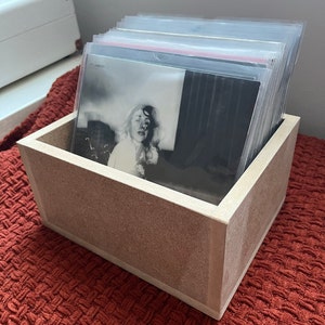 CD Storage Box fully Built Wooden Storage Crate to Fit Ikea Kallax ...