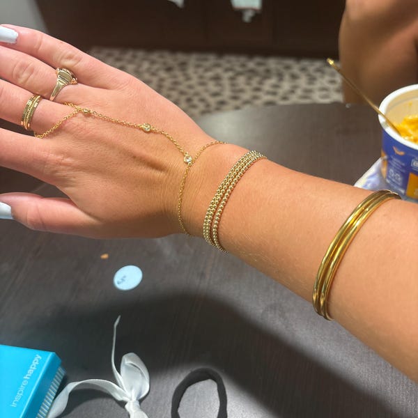 Gold Bead Bracelet Silver Bead Bracelet Gift Stack Gold Bead Bracelet ...