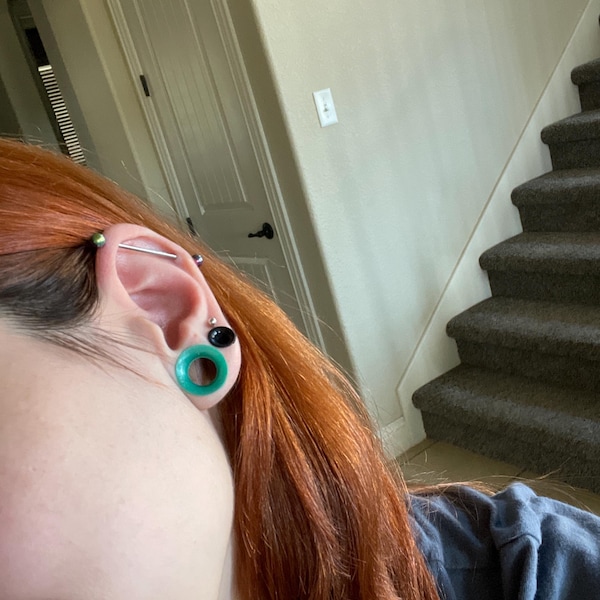 Chrysocolla Alien Skinz Pearlescent Turquoise Silicone Ear Plugs ...