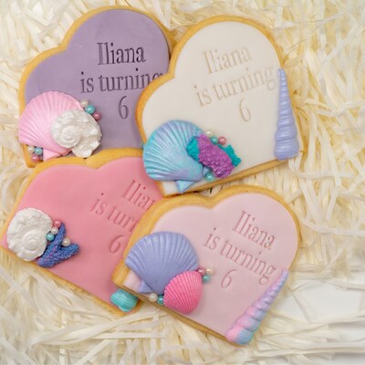 60 Pcs. Sugar Fondant Shells Mermaid Fin Mermaid Tail - Etsy