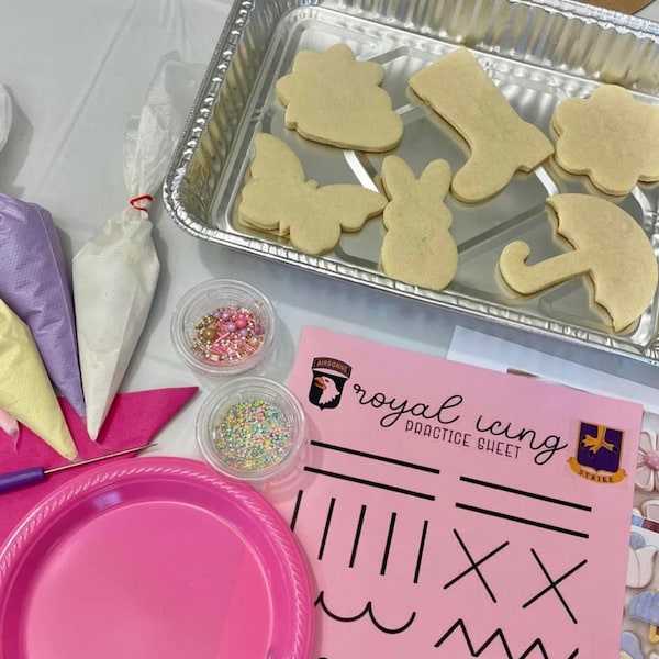 Royal Icing Sugar Cookie Class Practice Sheets - Etsy