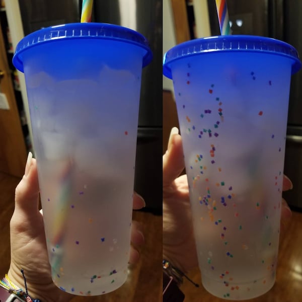 Yellow Reusable Cold Cup 24oz. - Etsy