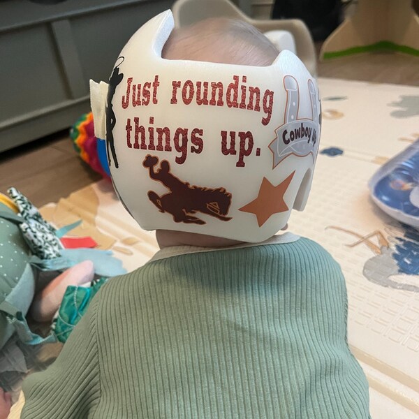 Custom Design Doc Band Decoration Decals, Stickers, Cranial Helmet ...