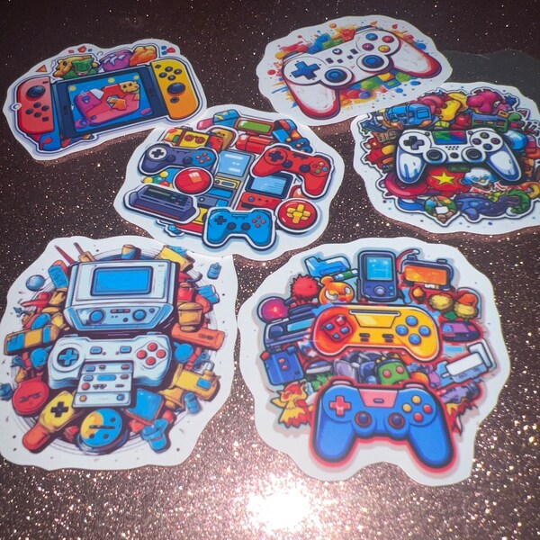 20+ Cartoon Gamer Boy Clipart Bundle Gaming Stickers Png Gaming Clipart ...