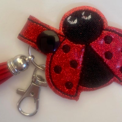 Ladybird Key Fob. Machine Embroidery Design, Key Fob, Ladybird, Ladybug ...