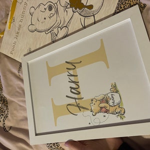 Winnie the Pooh Personalised Name Print Winnie the Pooh - Etsy UK