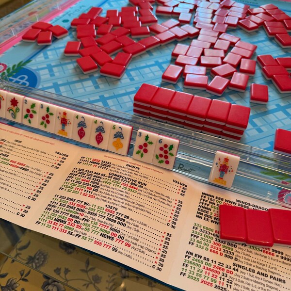 Mahjong Racks With Scalloped Pushers 20 INCH - Etsy