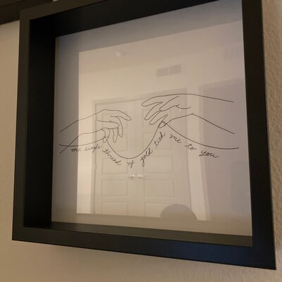 Invisible String Art Print Wall Art Digital Illustration Wall Decor ...