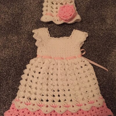 Crochet Pattern Crochet Instruction How to Crochet Baby Dress Size ...