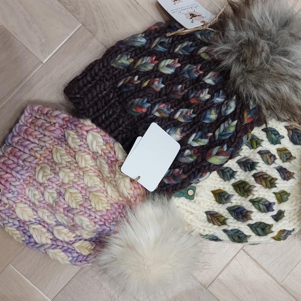 Stick or Twist Beanie Pattern Knit a Simple Ribbed Beanie or Decorative ...