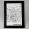 Manchester Quote Phrase Dictionary Print Poster in A1, A2, A3 or A4 ...