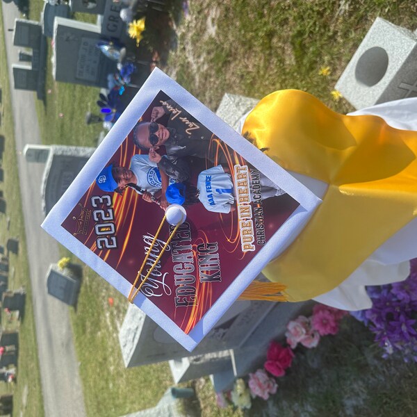 Custom Senior Graduation Cap Topper for Man, High School Boy Grad Cap ...