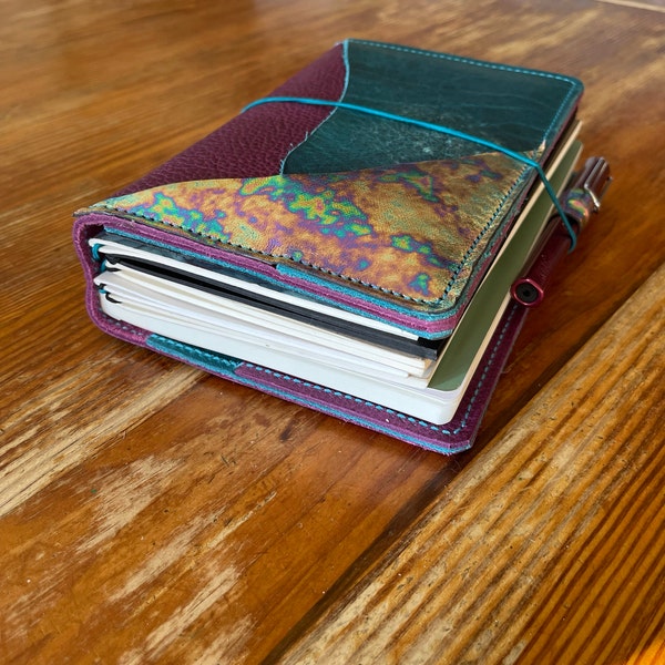 READY TO SHIP Leather Journal Sleeve Leather Planner Cover Planner ...