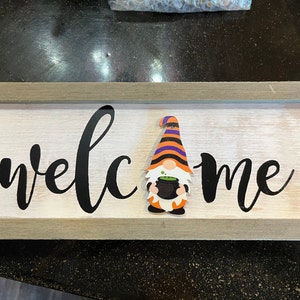 Interchangeable Welcome Gnome Sign for Front Door Home Decor New Home ...