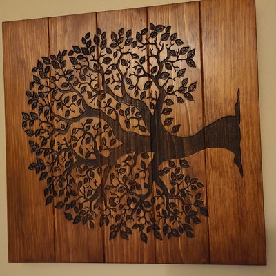 Tree of Life Wooden Sign, Tree Wall Hanging, Laser Engraved Wooden Sign ...