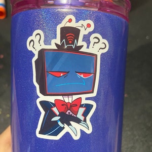 Vinyl Sticker Hazbin Hotel Adam First Man Dickmaster - Etsy