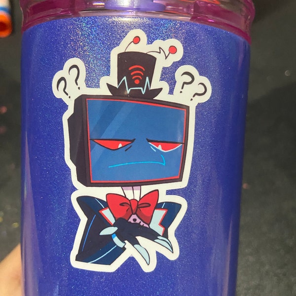 Vinyl Sticker Hazbin Hotel Vox TV Demon - Etsy