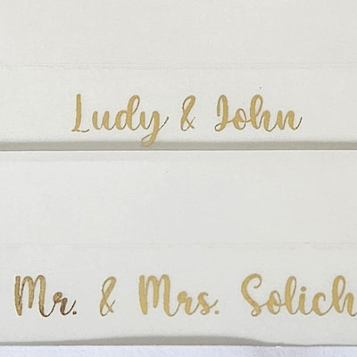 30 2.625x1 Clear Wedding Table Place Card Sticker With Table Number ...