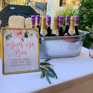 Momosa Bar Sign, Mom-osa Bar Sign, Bar Sign, Momosa Bar, Mimosa Bar ...