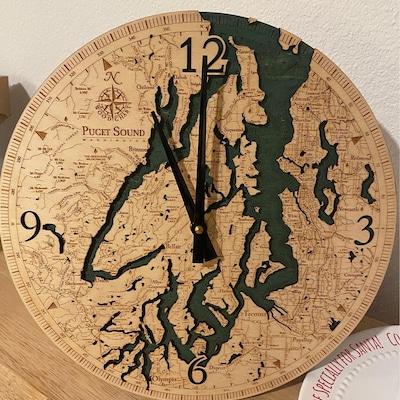 Lake Conroe TX Wood Carved Topographic Depth Chart / Map - Etsy