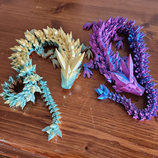 Toothless & Light Fury - 3D Printed - Fidget - How to Train Your Dragon ...