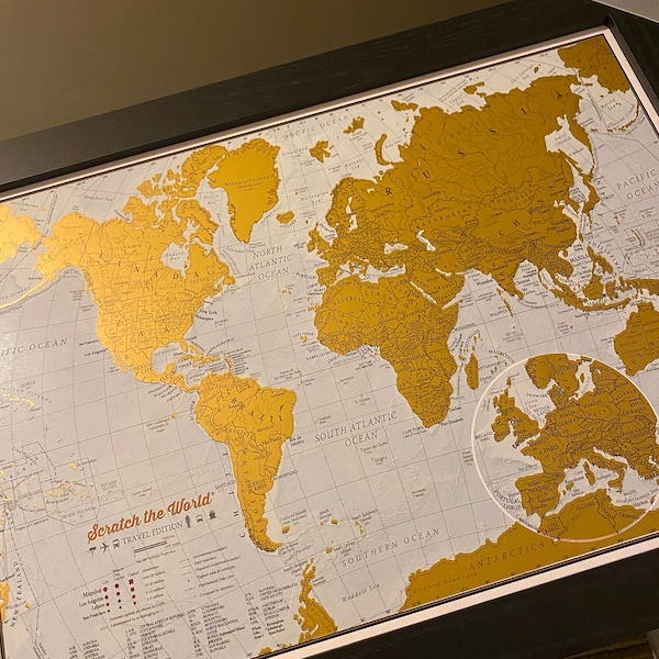 Personalised Scratch the World® Travel Edition Map Print - Gifts for ...