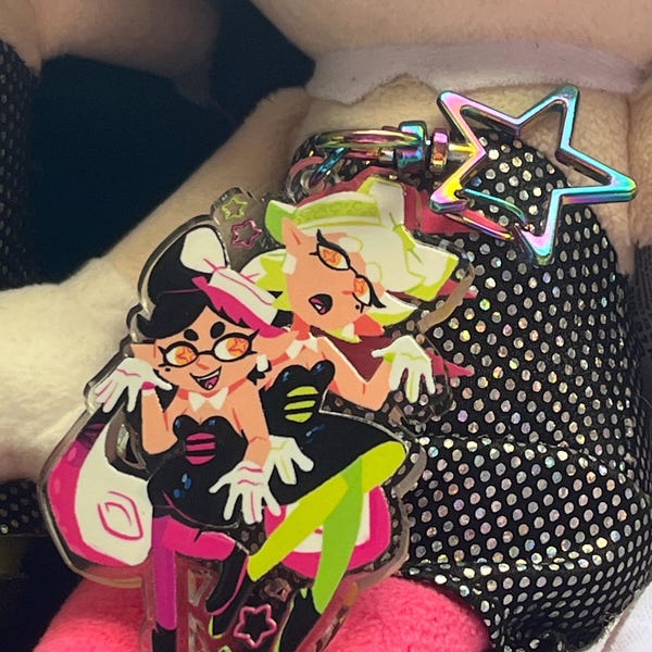 Splatoon Squid Sisters Two-sided Keychain - Etsy