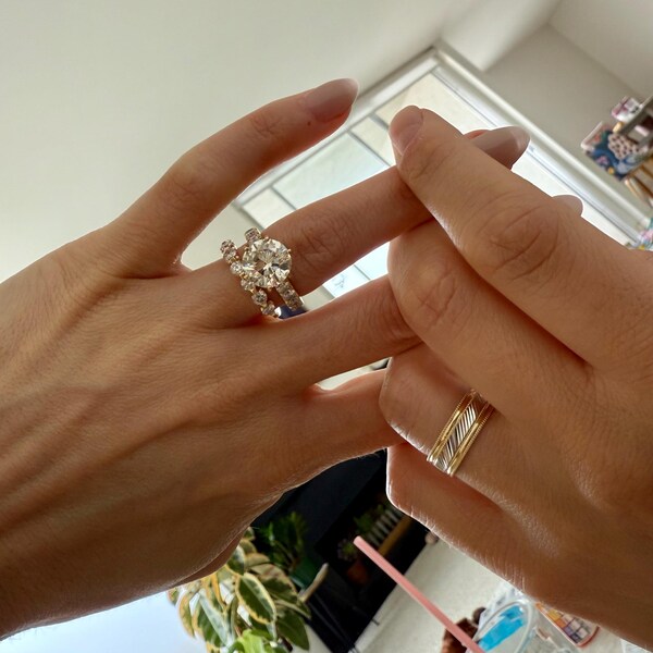 Men's Braided Wedding Band Gold 10k, Filigree Yellow Gold Wedding Band ...