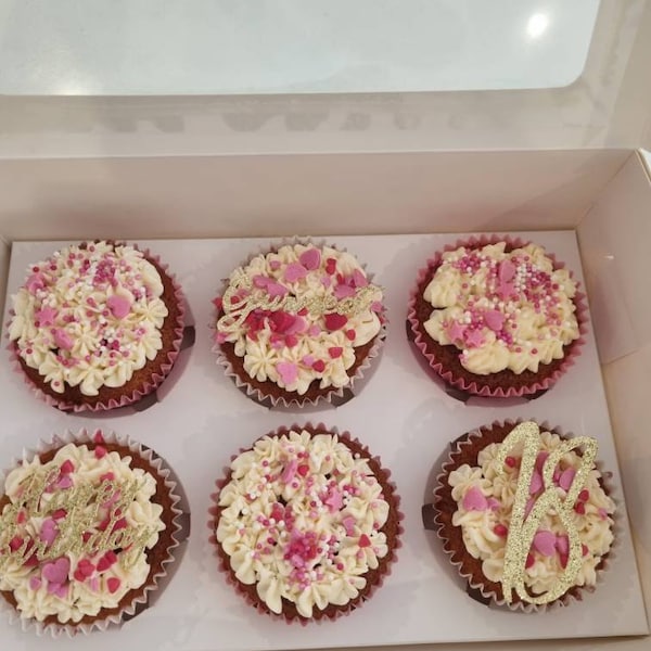 Number 1 Grandad Cupcake Cake Toppers 1 Dad No.1 Dad Happy Fathers Day ...