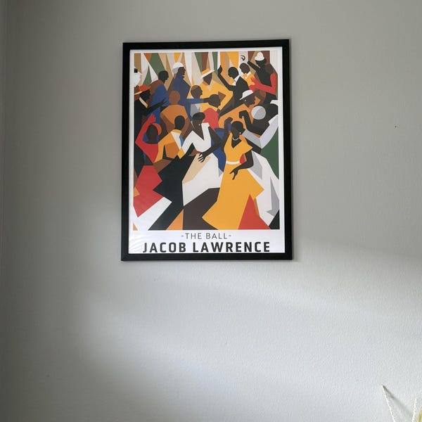 Jacob Lawrence Poster, African American Art, Afro Art, the Ball Art ...